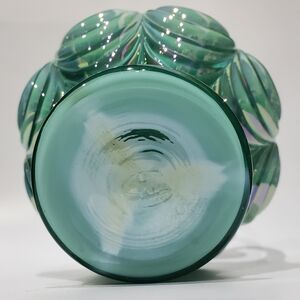 Fenton | Art | 999 Fenton Art Glass Carnival Green Overlay Irredescent ...